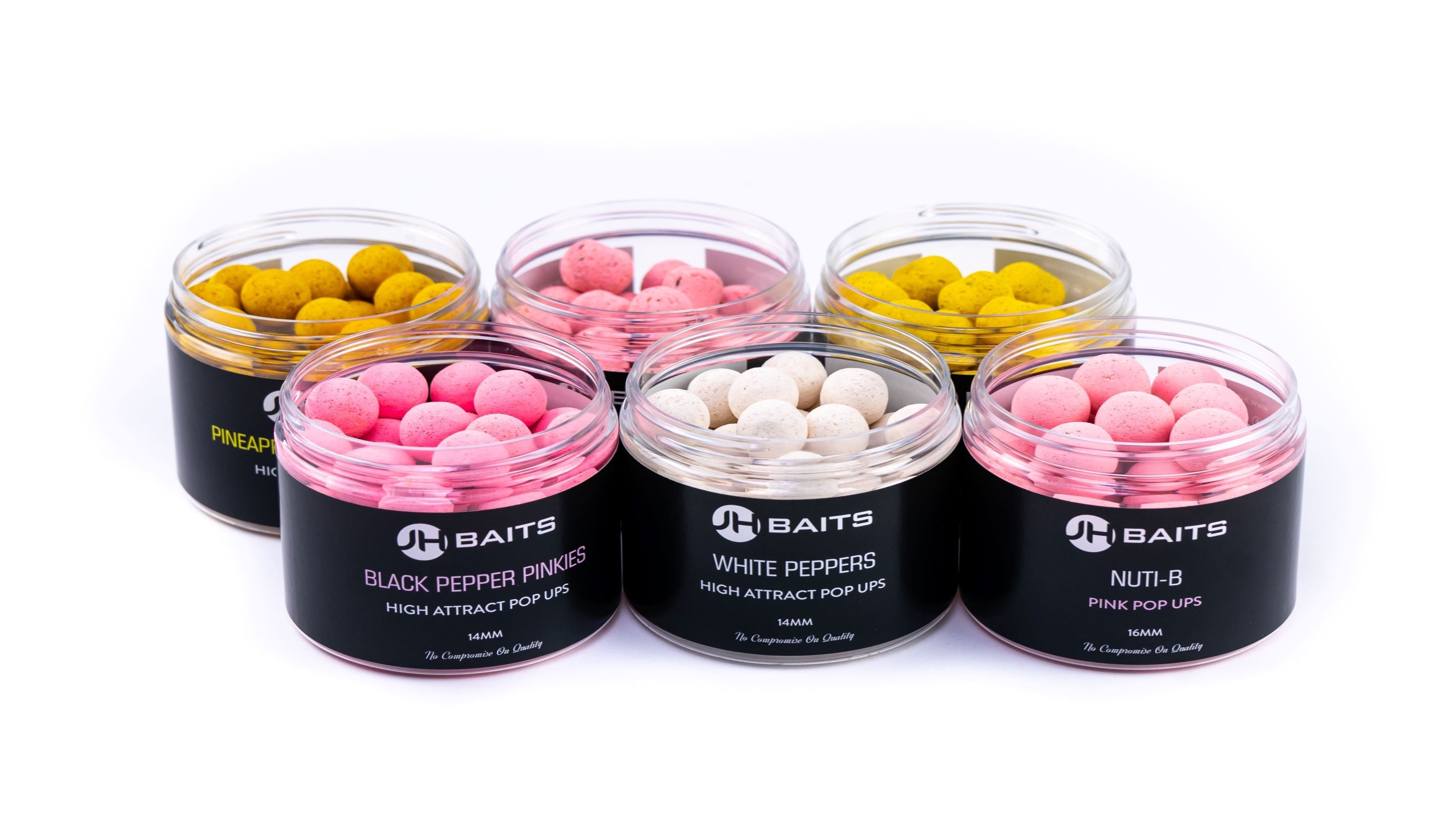 JH Baits High Attract range of Pop Ups and Wafters.
